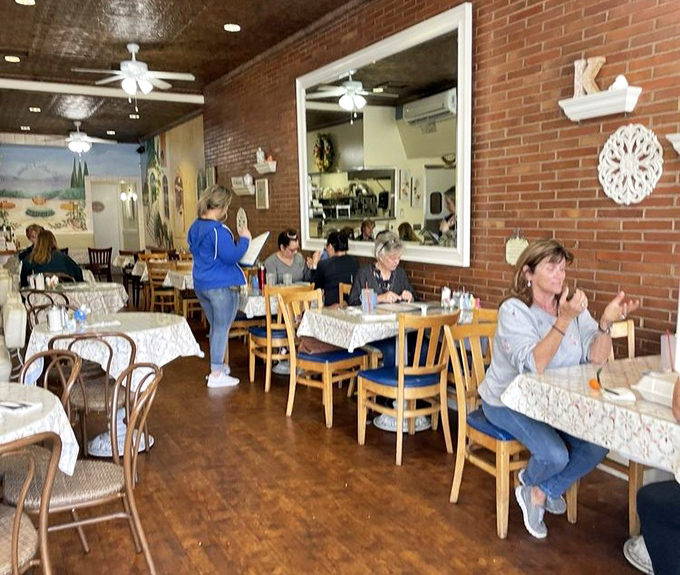 Regulars know the best conversations happen over Kimmie's tables, where breakfast becomes an event rather than just a meal.