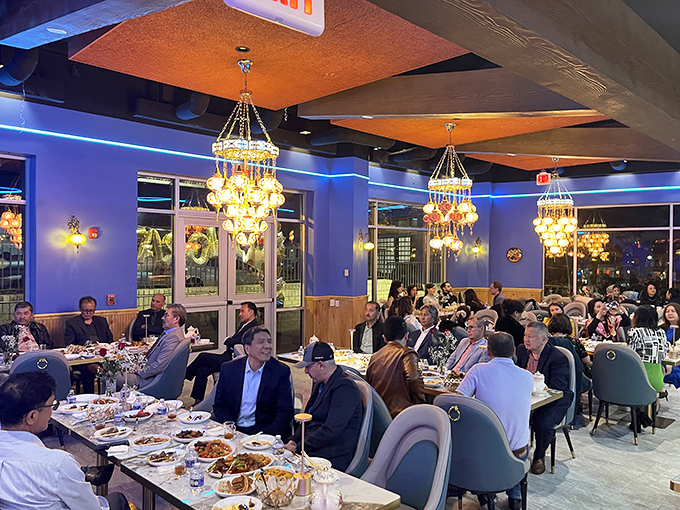 A full house of happy diners proves that exceptional food needs no translation&mdash;just willing forks and an appetite for culinary adventure.