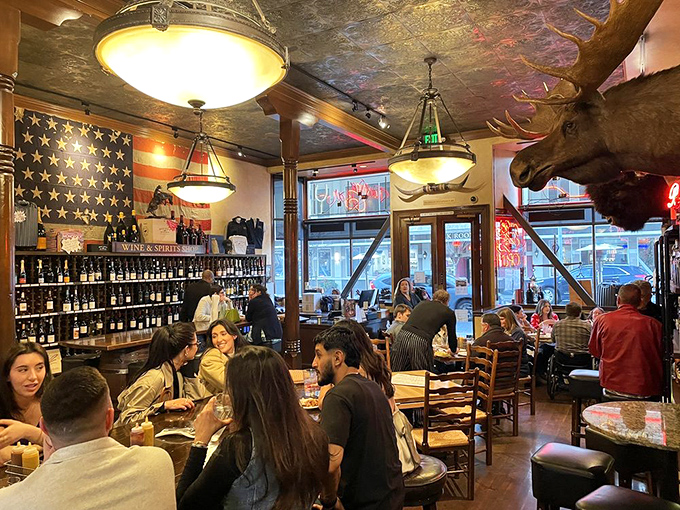 The packed dining room tells you everything you need to know&mdash;locals and tourists alike have discovered this temple of smoke and wine.