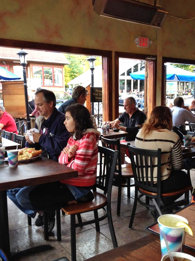 Where memories are made between bites. The indoor dining area invites you to linger just a little longer.