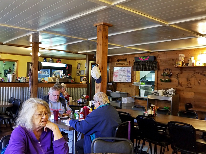 Where breakfast plans are hatched and community happens. These diners aren't staring at phones&mdash;they're actually talking to each other!
