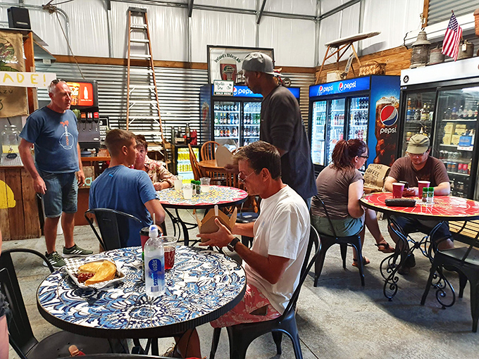 The true measure of any local spot: tables filled with neighbors who've made this their second kitchen and community living room.
