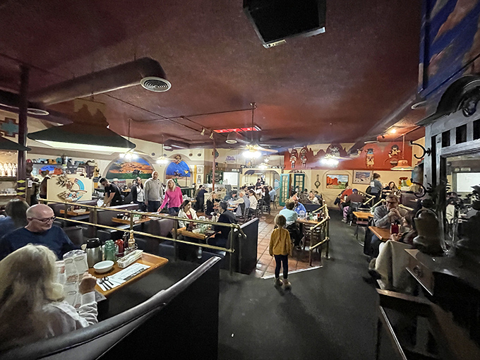 Where breakfast meets spectacle &ndash; the bustling dining room hums with the energy of satisfied customers and the promise of pancakes.