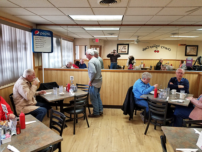 The true measure of a great local cafe: tables filled with regulars who've turned morning coffee into an art form.