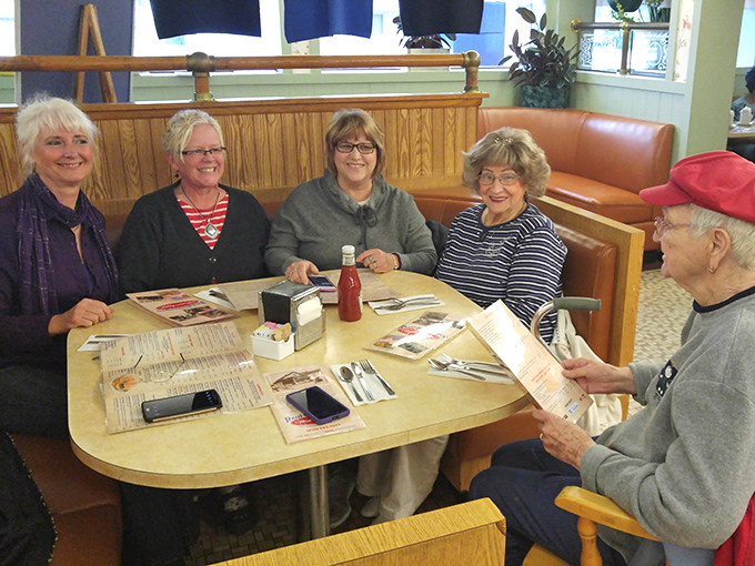 The true measure of a great diner: tables filled with regulars who've been coming here since before cell phones existed.