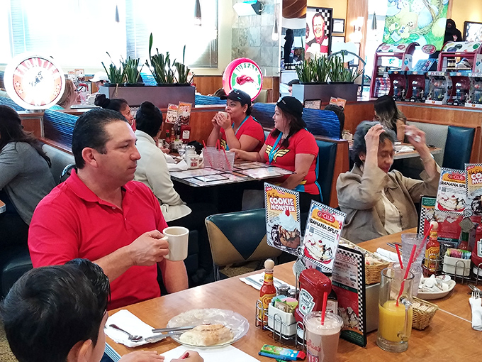 Where strangers become temporary neighbors, united by the universal language of "pass the ketchup" and appreciative food murmurs.