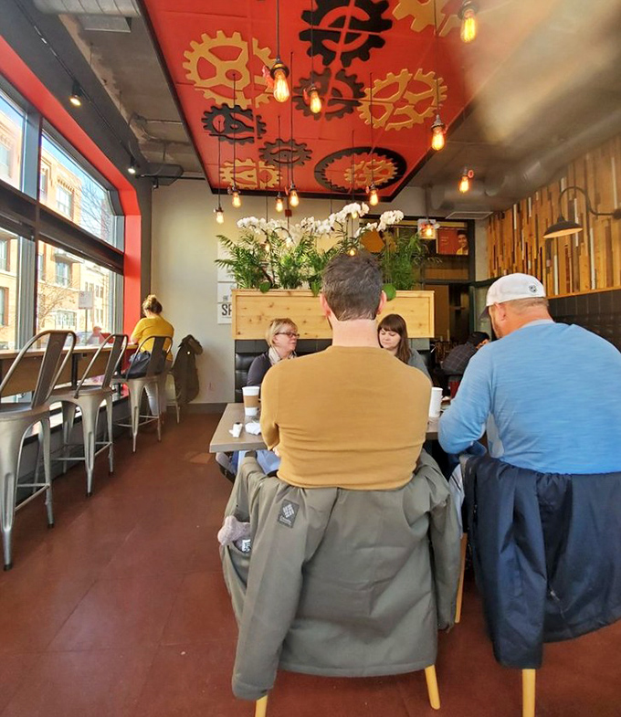 Where food dreams come true &ndash; patrons gathered in that warm glow of good conversation and better food. The universal language of "mmm" being spoken fluently.