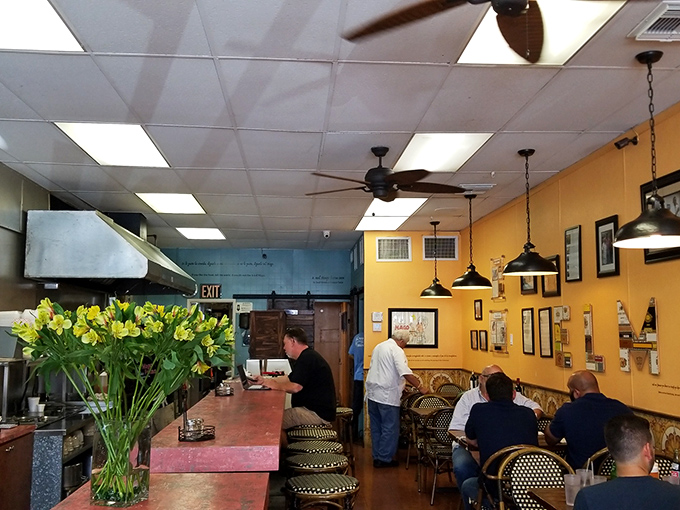 Locals know the counter is where the action happens&mdash;where orders are called and fritas are assembled with practiced precision.