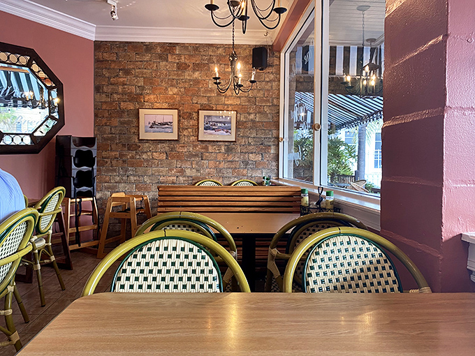 Pink walls, brick accents, and those signature bistro chairs &ndash; dining here feels like being in on Tampa's best-kept secret.
