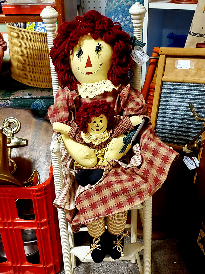 The kind of folk art doll that definitely doesn't move around your house at night when you're sleeping. Probably.