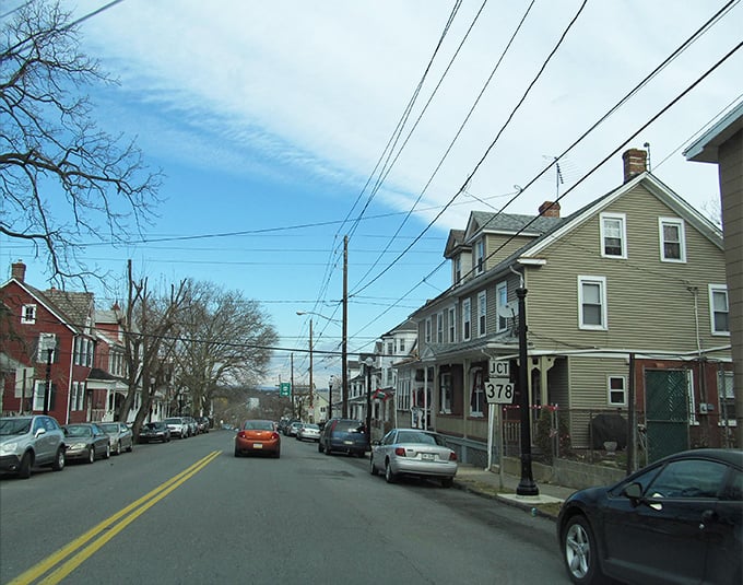 Bethlehem's residential streets reveal the city's architectural timeline, where Victorian homes and modest row houses share the same Pennsylvania sunshine.