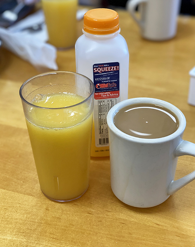 Coffee strong enough to wake the dead and orange juice so fresh it was practically still on the tree yesterday.