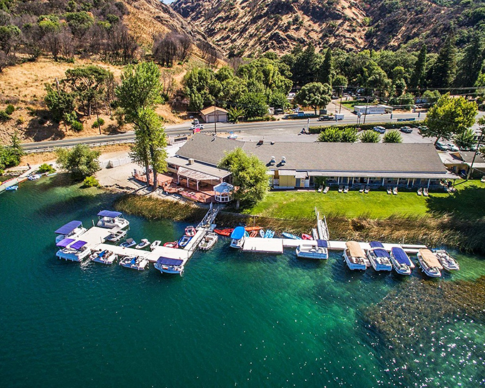 This aerial view showcases the marriage of water and land that makes Lake County a playground for outdoor enthusiasts.
