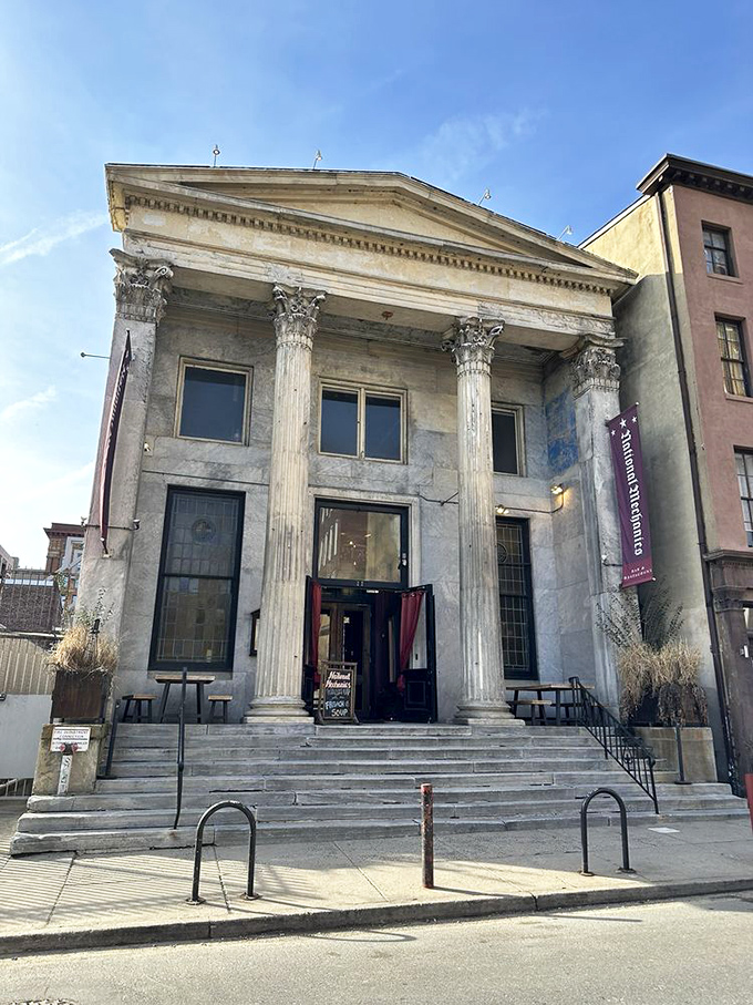 Columns of culinary delight. The classical revival architecture makes you feel like you're entering a temple&mdash;which, for food lovers, it absolutely is.