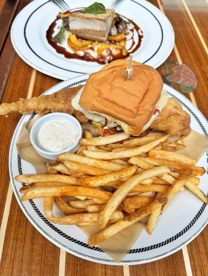 A fish sandwich that makes you wonder why you ever settled for drive-thru versions. This is what fish has always wanted to be.