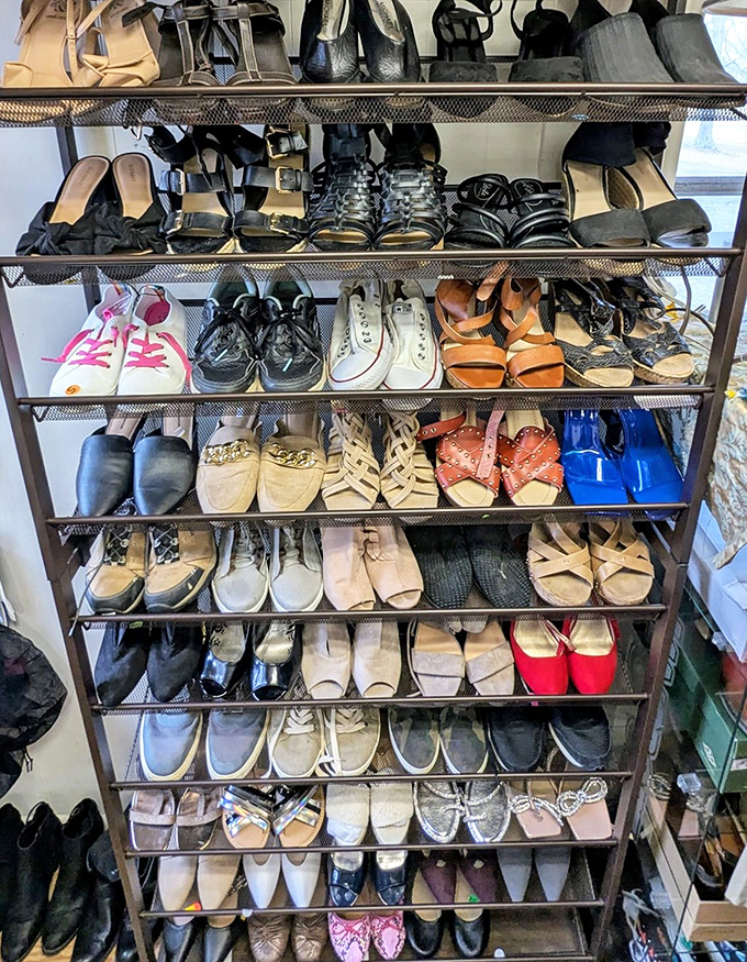 Shoe heaven exists, and it's organized by size. From practical flats to statement heels, someone else's "too tight" becomes your perfect fit.