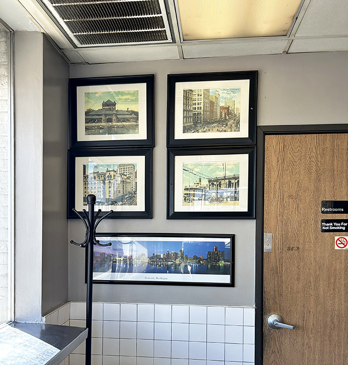 Detroit's history adorns the walls, reminding diners they're part of something bigger than lunch&mdash;they're participating in a continuing city legacy.