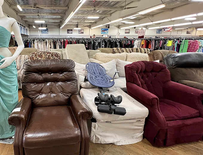 A living room lineup where recliners and sofas compete in silent comfort contests, each hoping you'll take them home for the win.