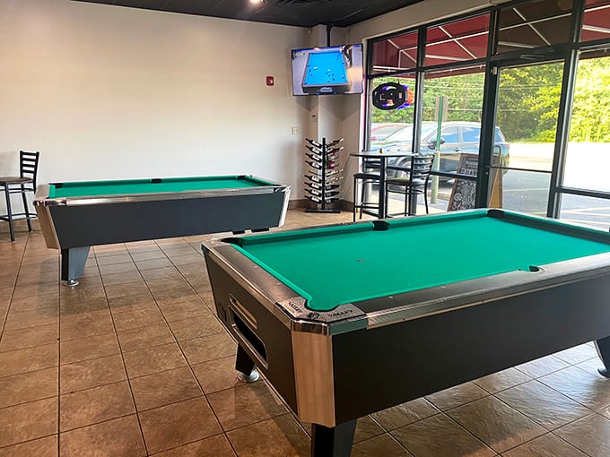Who says serious food can't come with a side of fun? Pool tables offer post-dinner entertainment, proving Rookh understands the complete dining experience.