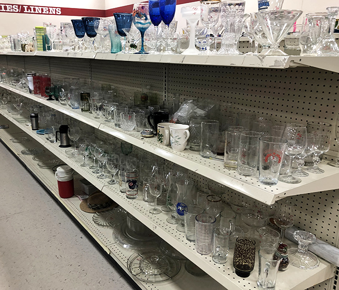 Crystal, glass, and goblets galore—someone's wedding registry becomes your dinner party conversation starter.