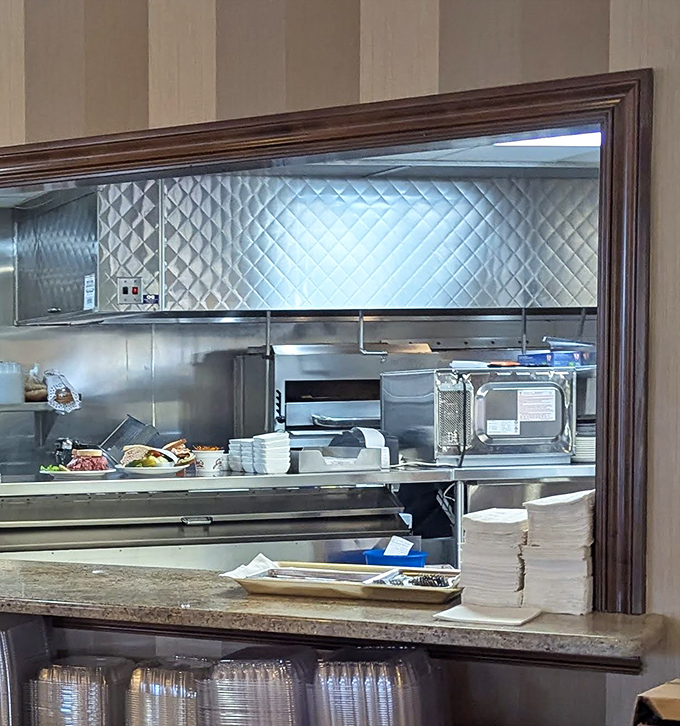 Behind the scenes magic: where sandwiches are born and culinary dreams come true, one slice of fresh bread at a time.