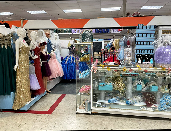 Quinceañera dreams and prom night fantasies come to life in this corner of glamour. These gowns would make Cinderella herself stop and stare.
