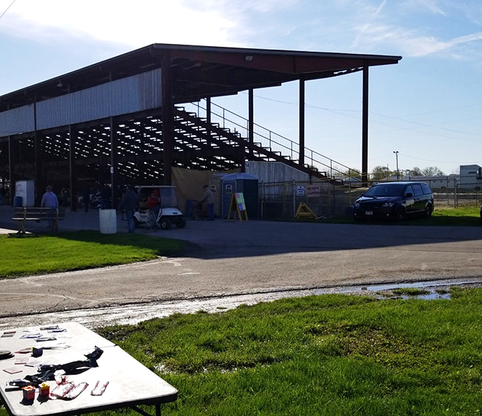 The grandstand area provides shelter from sun and rain. Even the architecture at Tiffin tells stories of gatherings past and present.