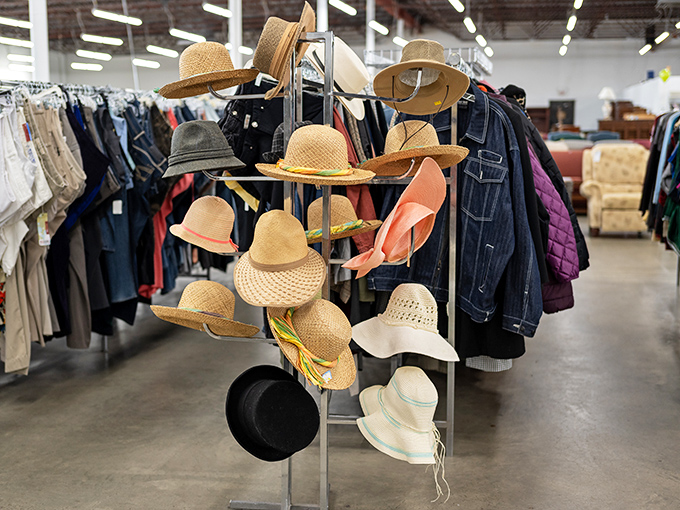 Hat rack extraordinaire! From sun protection to statement pieces, these head-toppers prove one person's "what was I thinking" is another's perfect find.
