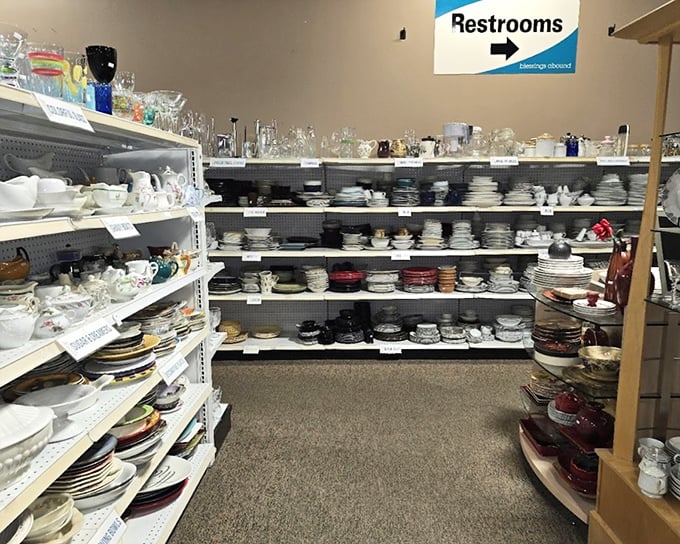 Dish heaven for the entertainer who wants options. Every aisle offers the possibility of finding that perfect serving platter you never knew you needed.