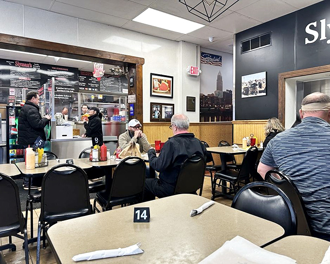 Where the magic happens. The open kitchen design isn't about theatrics&mdash;it's about watching sandwich artists practice their craft with decades of experience.