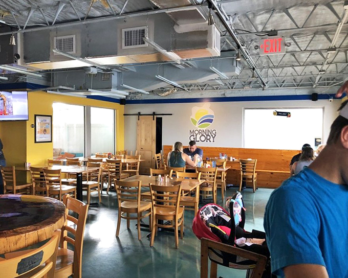 The dining room feels like breakfast's natural habitat – unpretentious, welcoming, and ready for the most important meal of the day.