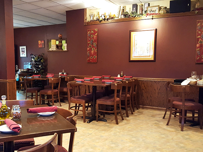 The dining room's warm ambiance invites lingering conversations and second helpings&mdash;both equally encouraged here.