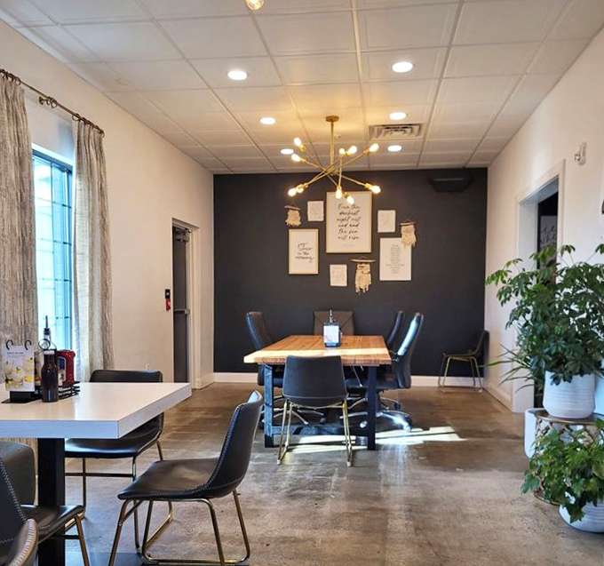 That accent wall isn't just stylish&mdash;it's a canvas for inspirational quotes that pair perfectly with your morning coffee.