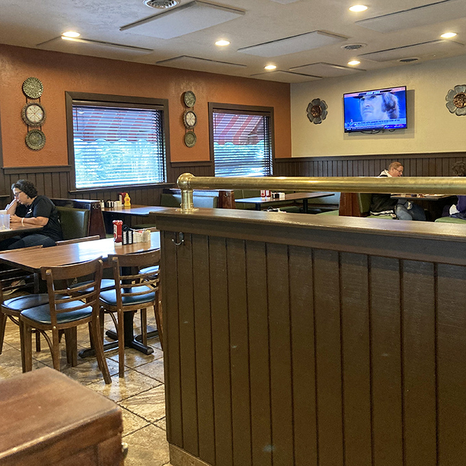 Another view of comfort &ndash; where every table has witnessed countless conversations over generous portions.