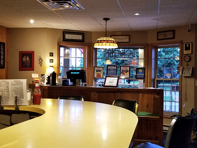 Classic diner booths invite you to settle in for the long haul &ndash; these aren't meals you rush through, they're experiences to be savored.