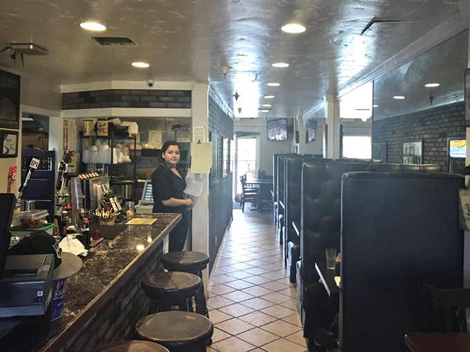 The narrow hallway leads to culinary treasures&mdash;simple surroundings that let the food be the star of this delicious show.