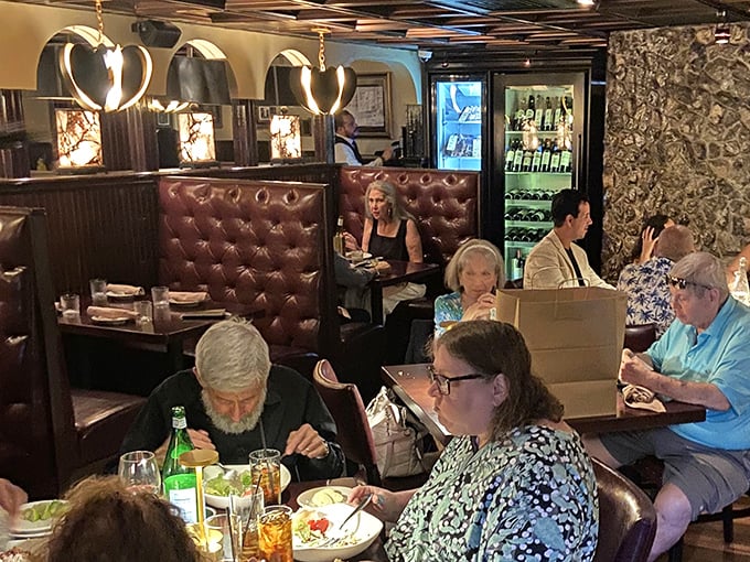 Leather booths that have cradled generations of happy diners. If these walls could talk, they'd probably just say "medium rare."