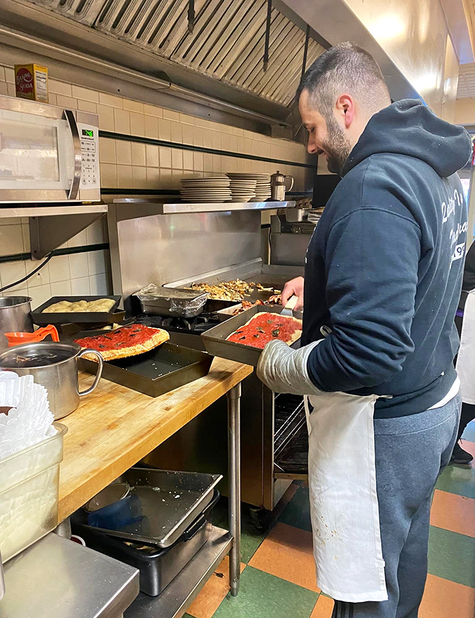 Where the magic happens &ndash; a glimpse into the kitchen where breakfast dreams come true one griddle at a time.