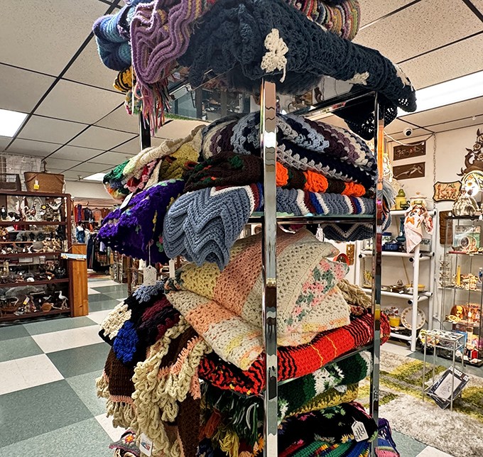 Handmade afghans and crocheted blankets&mdash;each representing hundreds of hours of grandmotherly love. Warmth with a side of nostalgia.