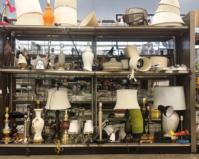 Lamp heaven or lighting purgatory? Either way, these illuminating treasures await adoption and the chance to brighten someone's reading nook.