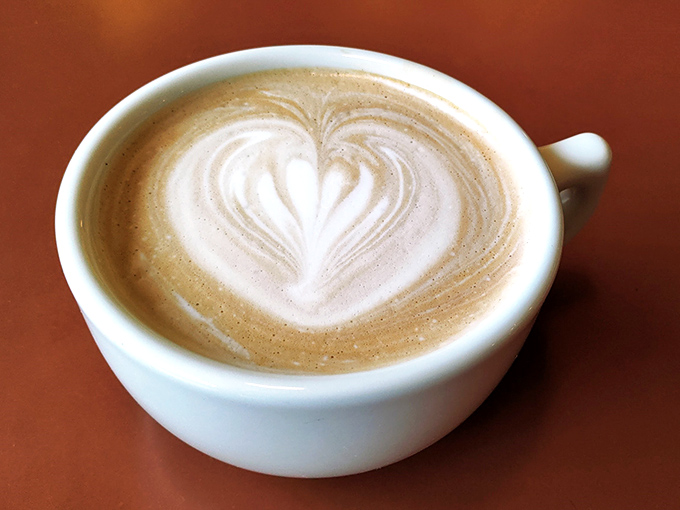 Coffee art that says, "We care about the details" &ndash; even at a diner where substance always trumps style.