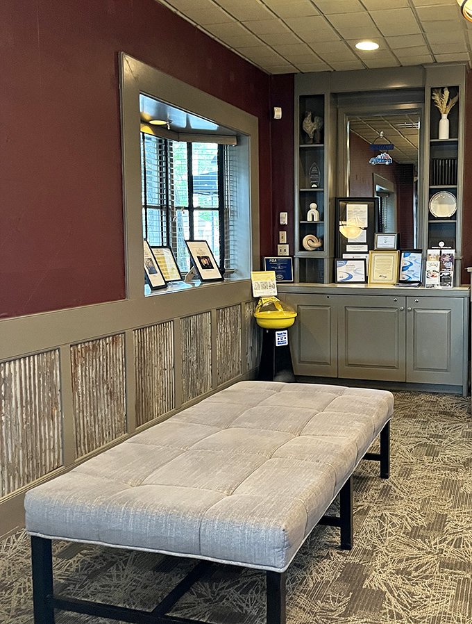 The waiting area&mdash;where anticipation builds and strangers bond over the shared knowledge that deliciousness awaits just beyond those doors.