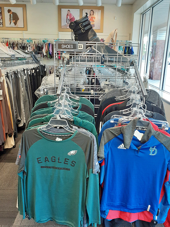 Eagles gear and sporty polos prove that team spirit doesn't have to break the bank. Score one for the fans!