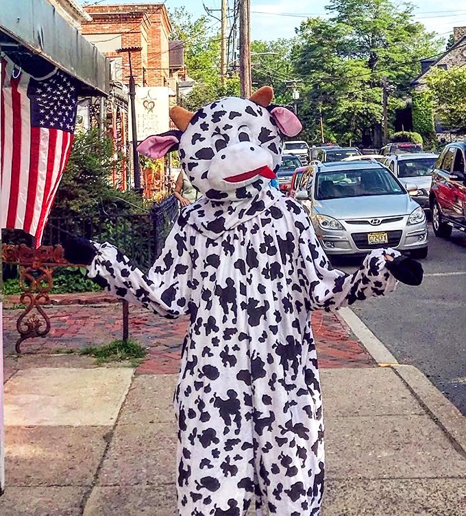 Not all heroes wear capes&mdash;some wear cow costumes and bring joy to the streets of New Hope one smile at a time.