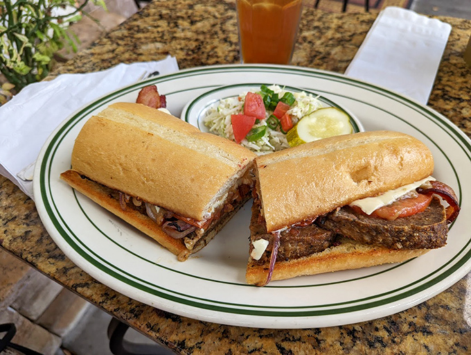 The meatloaf sandwich&mdash;comfort food that bridges generations. Your grandfather loved it, your kids will too, and that bread is perfectly toasted.