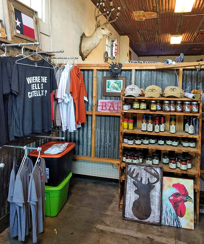 The merchandise corner offers the perfect souvenir &ndash; a "Where the Hell's Castell?" shirt that answers its own question once you've tasted the food.