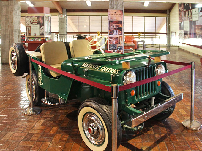 The visitor center houses treasures above ground too. Like the geological equivalent of a backstage pass before the main underground event begins.
