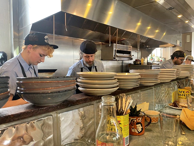 The kitchen crew works their magic in plain view&mdash;culinary transparency that adds seasoning to the experience beyond just salt and pepper.