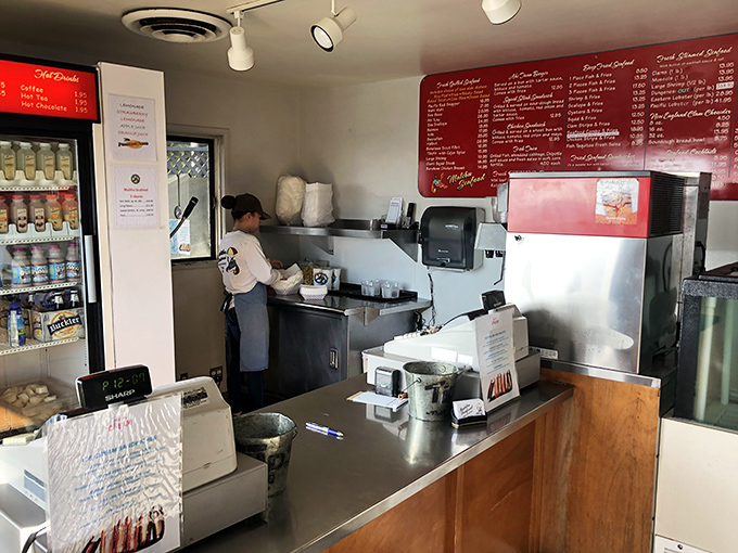 Where the magic happens &ndash; a glimpse behind the counter where simple ingredients transform into seafood memories that linger long after the meal.