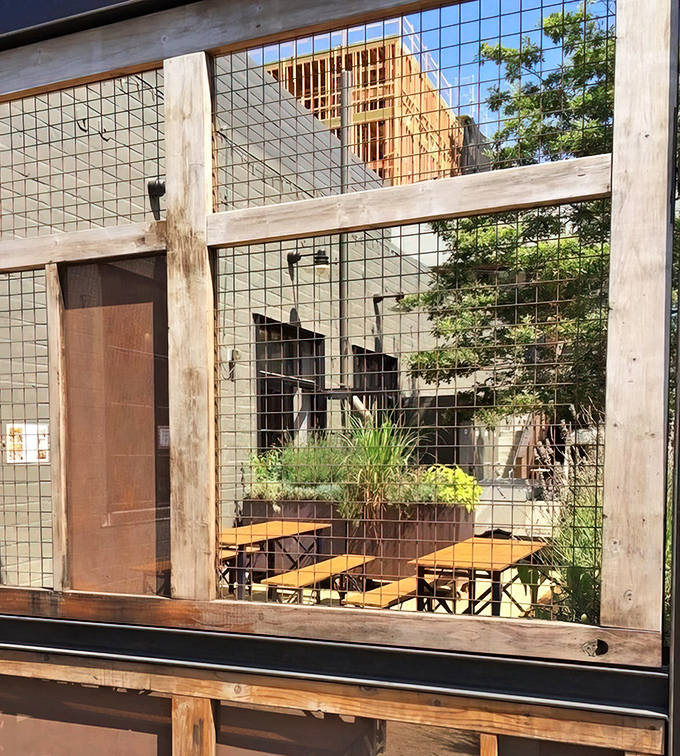 Outdoor seating that transforms a simple meal into an al fresco barbecue adventure.